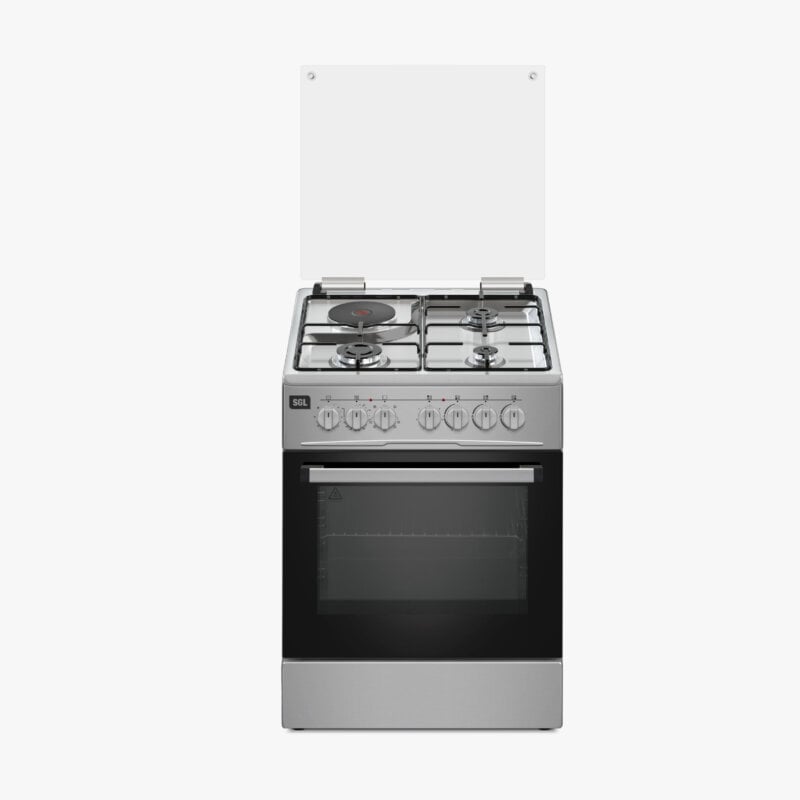 SGL 60×60 Free Standing Cooker – 3 Gas Burners + 1 Electric, 70L ...